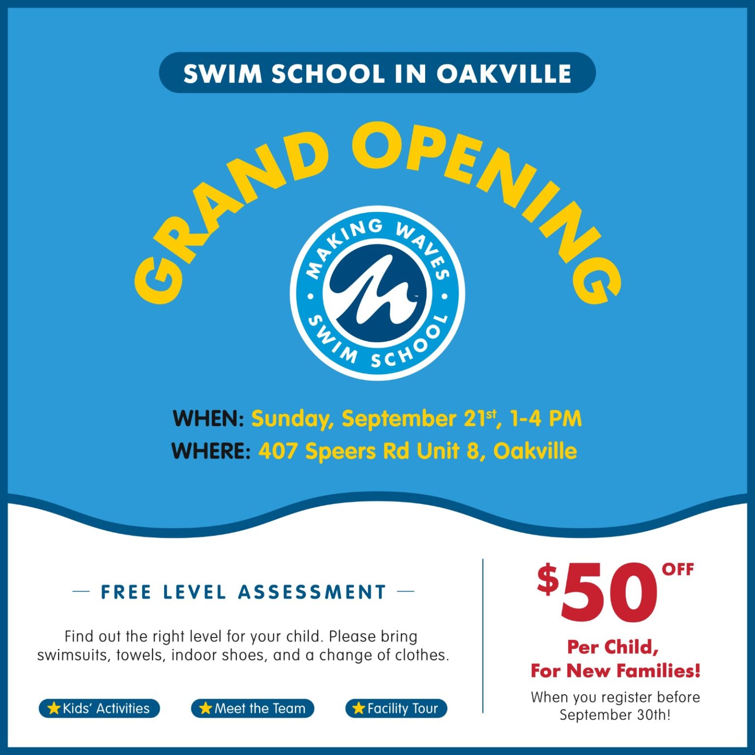 Oakville | Making Waves Swim School